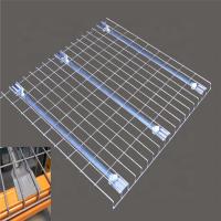 China Galvanized Steel Pallet Rack Wire Deck 50*100mm 100*100mm Mesh Grid For Shelving for sale