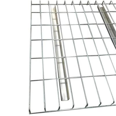 China Logistic Steel Zinc Plated Pallet Racking Wire Decking Light Duty For Step Beam for sale