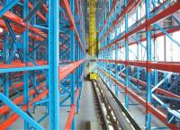 China OEM Storage Fully Automated Warehouse System ASRS Yellow Blue Color for sale