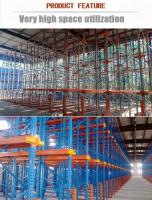 China 2-6 Levels Drive In Pallet Racking Heavy Duty Customized Size for sale