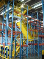 China Custom Steel Structure Mezzanine Floor Platform For Industrial Warehouse Storage for sale