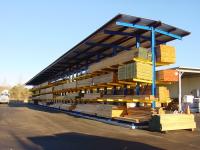 China Double Side Heavy Duty Cantilever Steel Racks Customized For Warehouse for sale