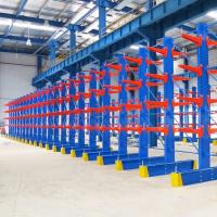 China Q235B Steel Heavy Duty Cantilever Racking System Steel Pipe Warehouse Storage Rack for sale