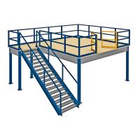 China Customized Warehouse Storage Platform Heavy Duty Modular Steel Mezzanines for sale