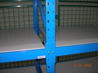 China Light Duty Longspan Shelving 4 Layers Steel Metal Storage Rack Shelf For Warehouse for sale