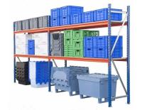 China Light Duty Longspan Shelving 4 Layers Steel Metal Storage Rack Shelf For Warehouse for sale