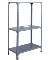 China Adjustable Metal Light Duty Shelving Slotted Angle Iron Shelf for sale
