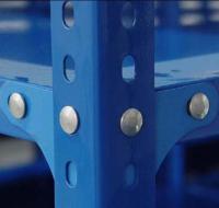 China Slotted Angle Light Duty Boltless Rivet Shelving Iron Angle Steel Rack for sale