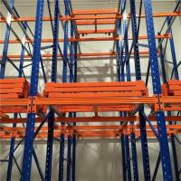 China Industrial Warehouse Steel Push Back Storage Rack System Customized for sale
