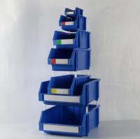 China PP PE Plastic Shelf Storage Bins Stackable for Industrial Warehouse Tool for sale