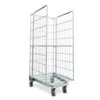China Industrial Wire Mesh Warehouse Storage Containers Folding Galvanized Welded for sale