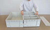 China Plastic Stackable Tote For Automated Storage And Retrieval System Mini Load ASRS for sale