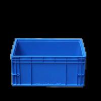 China ODM Europe Standard Plastic Stackable Crates 600*400 With Lid and Customized Logos for sale