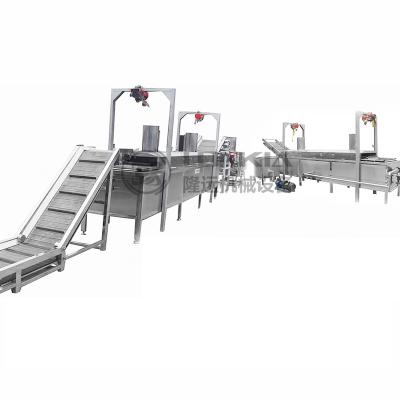 China Factory Supply Potatoes Chips Automatic Production Line Electric French Fries Production Line for sale