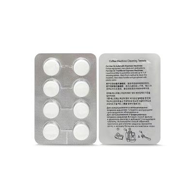 China Active Ingredient Content of 50%-80% Disposable Coffee Machine Cleaning Tablet 2g 16tab for sale