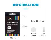 China Solid and Effective Cleaning Solution Super Concentrated Tablets for Coffee Machines for sale