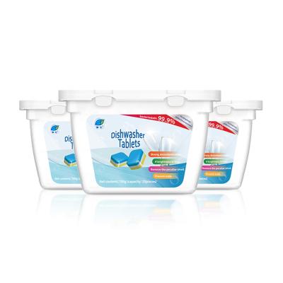 China Stocked Dishwasher Detergent Tablets Fragrance Sodium Percarbonate Tablets OEM Custom for sale