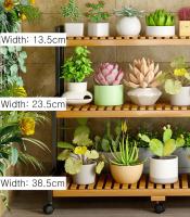 China Living Room Cabinet, Storage Shelf for , Plants Pot display with Wheels, Multy Layered Rack Flower for sale