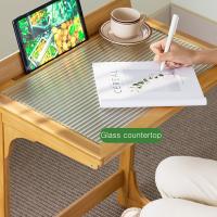 China CONSOLE TABLE for Stable Bedroom Study Desk Modern Coffee Office Small Working Station Balcony Outdoor Convertible Glass for sale