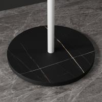 China Nordic Gold Standing Coat Rack Modern Quality Metal Marble Black Entryway Floor Living Room Furniture for sale
