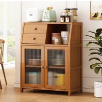 China Solid Wood Recycled pine Sideboard Simple Cabinet Household Living Room Storage Multifunctional Cube with Doors for sale