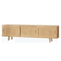 China Modern TV Stand Home Furniture Storage Table Wooden Cabinet with Glass Door Rack in Living Room for sale