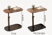 China Adjustable Height Coffee Table for Living Room Bedroom Simple Small Corner Bedside Table Home Furniture C Shaped End Table for sale