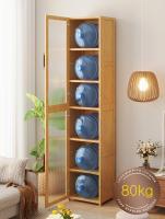 China Household Storage Cabinet with Door, Tall Book Shelves, Case Library, Organizer Contaer Livg Room Bedroom for sale