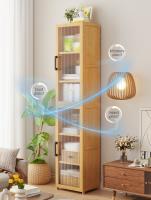 China Household Storage Cabinet with Door, Tall Book Shelves, Case Library, Organizer Contaer Livg Room Bedroom for sale