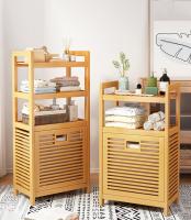China Laundry Basket with Canvas Storage Bin and Organizer Layers for Room Bathroom Cabinet for sale