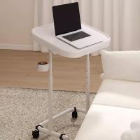 China Computer Desk home movable adjustable Working Station with Wheel Sofa side Rack Bedroom Simple Dining Table for sale