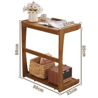 China 2-Tier Side Table with Wheels, Flipped C-Shaped Small Desk for Sofa Living Room Bedroom Balcony Mobile Home Decor for sale