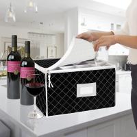 China Premium Stemware Storage Case with Divider for Wine Glasses, Champagne , Glassware Container, Organization Box for sale