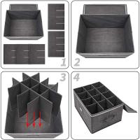 China Stemware Storage Box, China Containers Cht For 12 Wine Glass Case With Hard Divider Champagne for sale