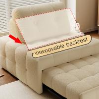China Metal Frame Fabric Sofa Bed for Study Balcony Small Apartment 88cm Single Folding Dual-purpose Sitting and Sleeping for sale