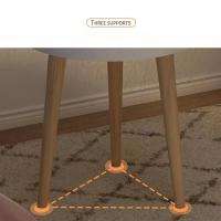 China Small Coffee Table, Round with 3 Feets, Stable Side End for Living Room, Bedroom, Office for sale