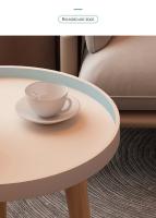 China Small Coffee Table, Round with 3 Feets, Stable Side End for Living Room, Bedroom, Office for sale