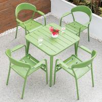China General Outdoor Furniture Metal Dining Table Set for Modern Design Style in Garden and Restaurant Chairs for sale