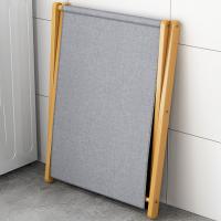 China Bathroom Standing Type Collapsible Laundry Basket with Removable Bag Wood Dirty Clothes Storage Organizer X Frame Hamper for sale