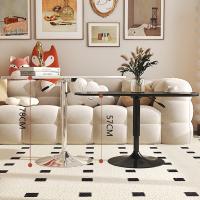 China Modern Simple Metal Side Table  Coffee Tables Living Room Dining Outdoor Kitchen Bedroom Hotel Use Square MDF Wood Style for sale