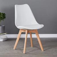 China Dining PU Faux Leather Side Chair with Beech Wood Legs,Upholstered Accent Room Living Kitchen s for sale