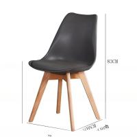 China Dining PU Faux Leather Side Chair with Beech Wood Legs,Upholstered Accent Room Living Kitchen s for sale