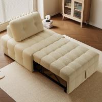 China Sleeper Chair Bed, 3-in-1 Convertible Sofa with Throw Pillow, Pull Out Couch for Small Space Apartment for sale