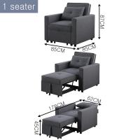 China Space Saving Pull Out Sofa Couch Simple Design Folding Bed With Metal Frame Multi-funtional Sleeper with for sale