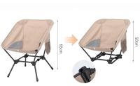 China Metal Tube Frame Ultralight Collapsible Portable Chair Camping Moon  for Fishing Picnic Beach Travel Seater with Carry Bag for sale