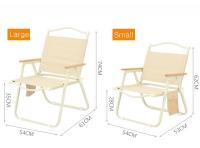 China Wholesale Camping Chair Ultralight Low Beach Folding Leisure with Side Bag Fishing Seater Kermit for Courtyard for sale
