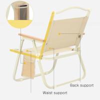 China Wholesale Camping Chair Ultralight Low Beach Folding Leisure with Side Bag Fishing Seater Kermit for Courtyard for sale