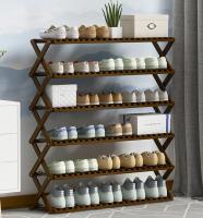 China Shoe Rack Folding Shelves Space Saver, Apartment Collapsible Organizer, Free Installation Storage for Entryway for sale