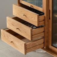 China Multi-layer Kitchen Rack for Floor Storage of Home Appliances and Microwave Oven Made of MANGO Wood for sale