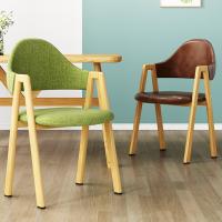 China Dining Chair PU Leather Linen Seating Chairs Comfortable Cushion Seat Room with Metal Legs Backrest Kitchen for sale